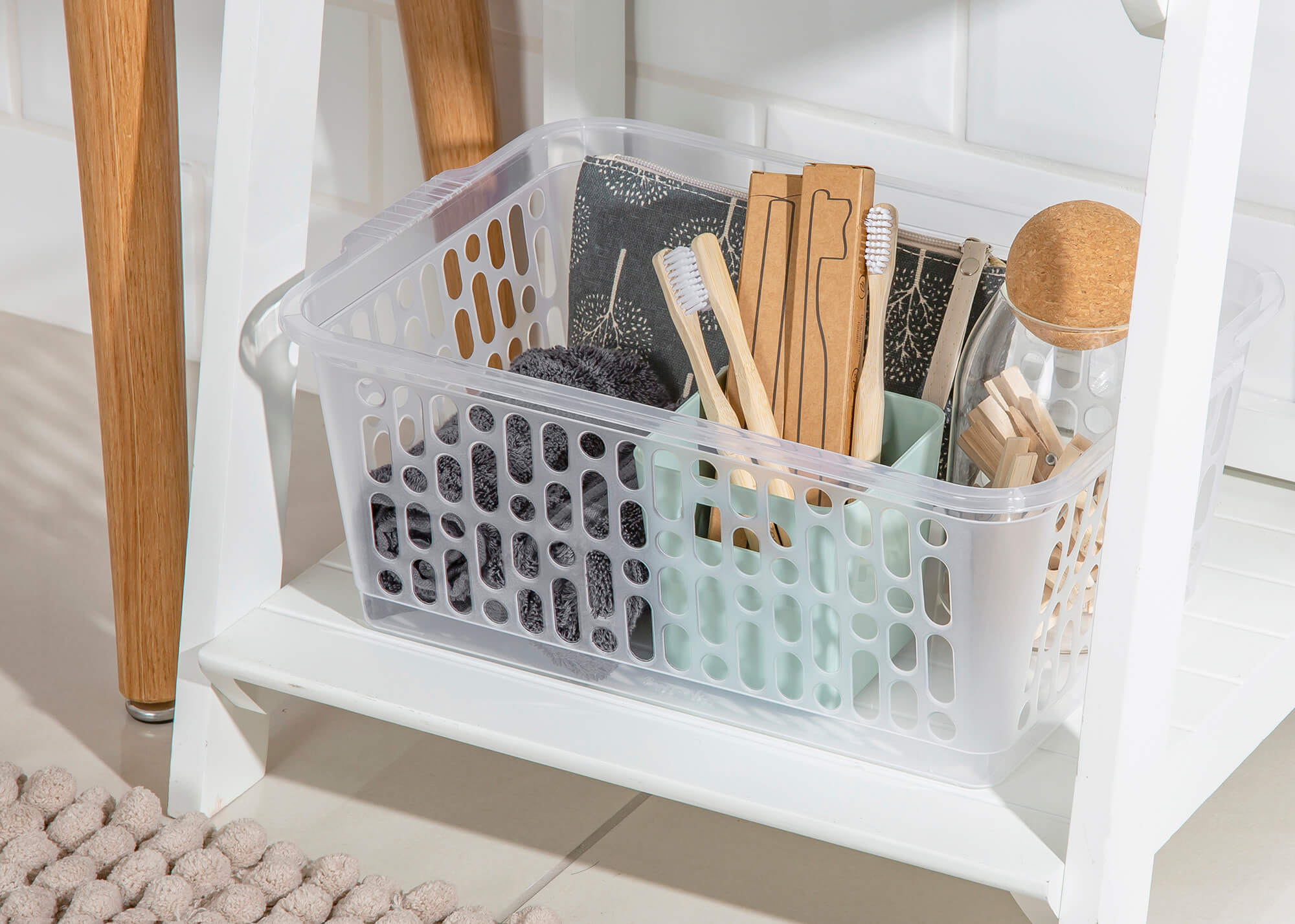 Single Large Handy Basket Clear - 11070 - What More UK