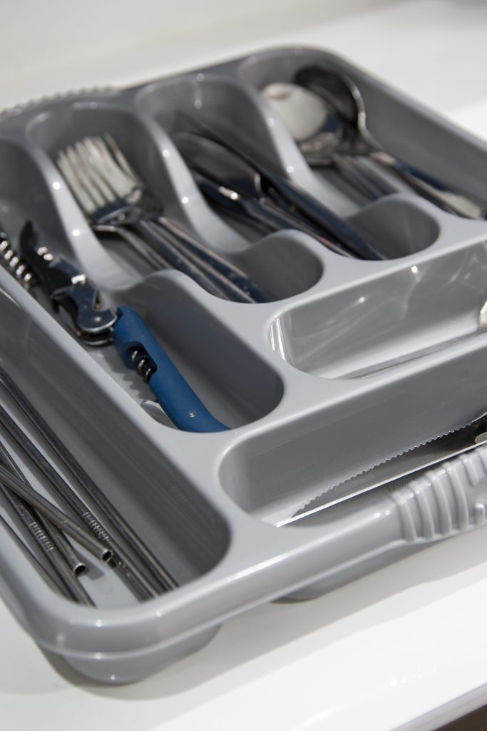 Casa Large Cutlery Tray Silver - 11300 - What More UK