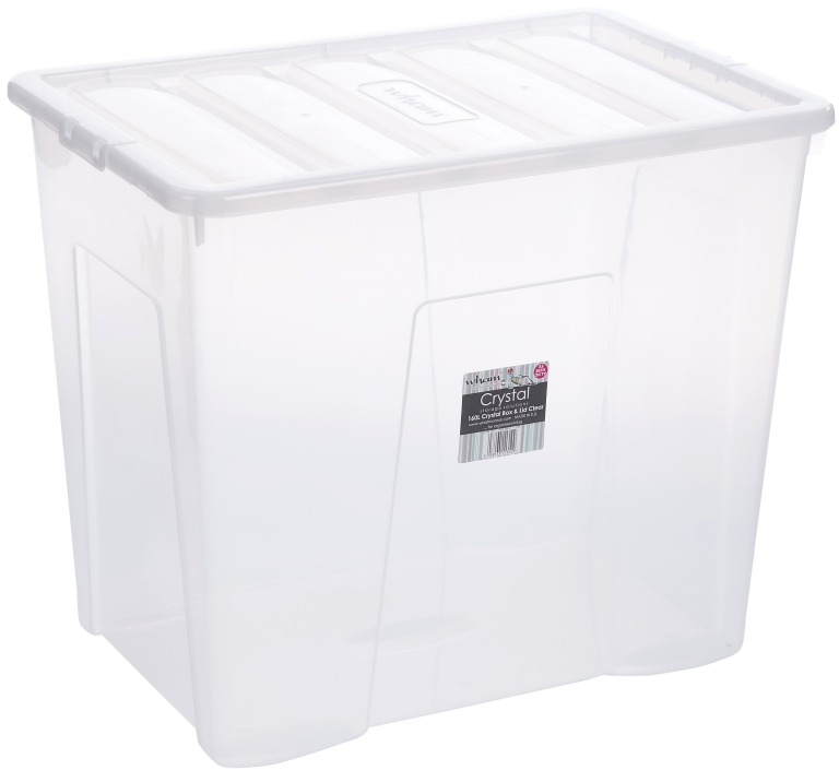 Crystal 160L Box & Lid Clear (60 Pieces) - Z12070 - What More UK