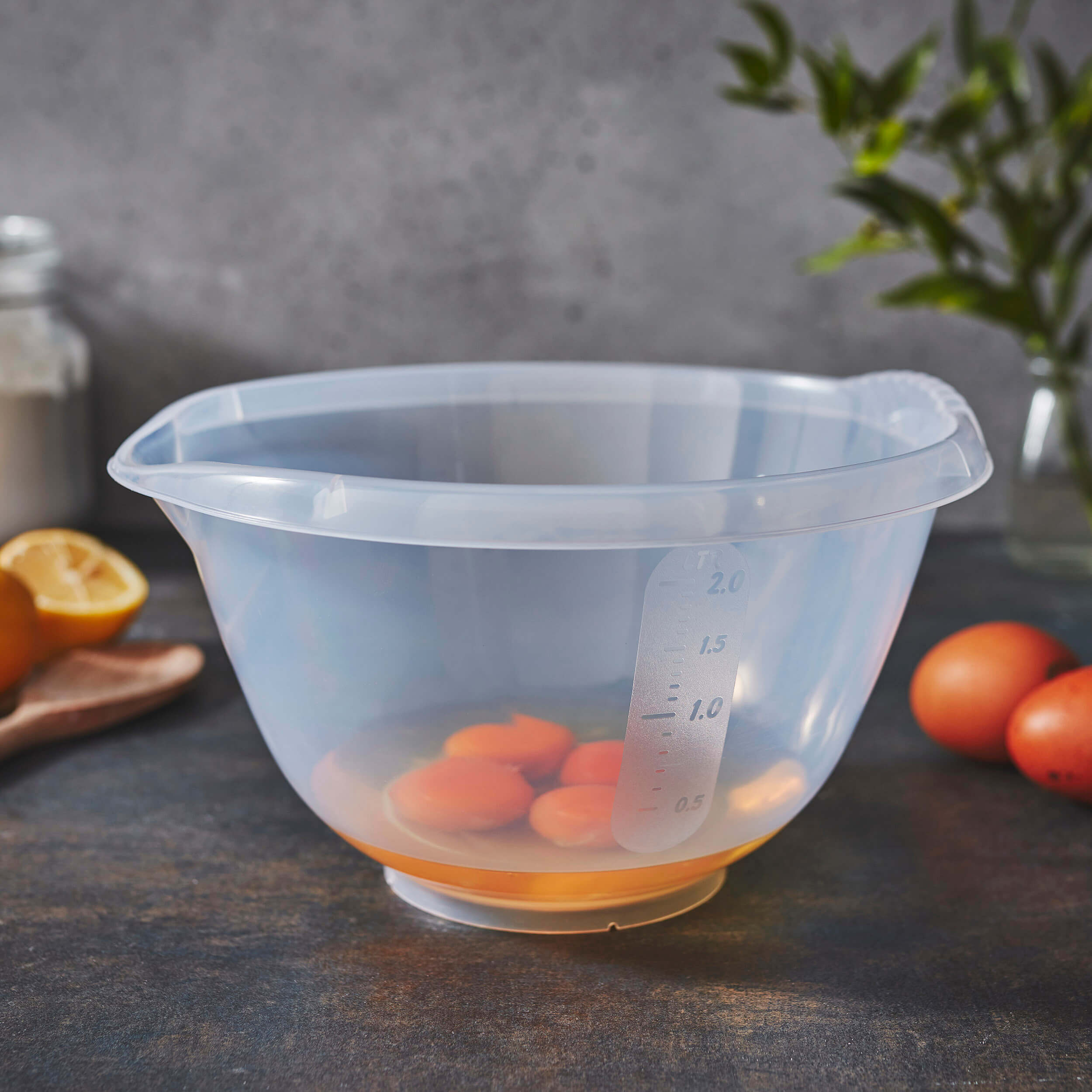 Cuisine 2L Mixing Bowl Clear - 12180 - What More UK