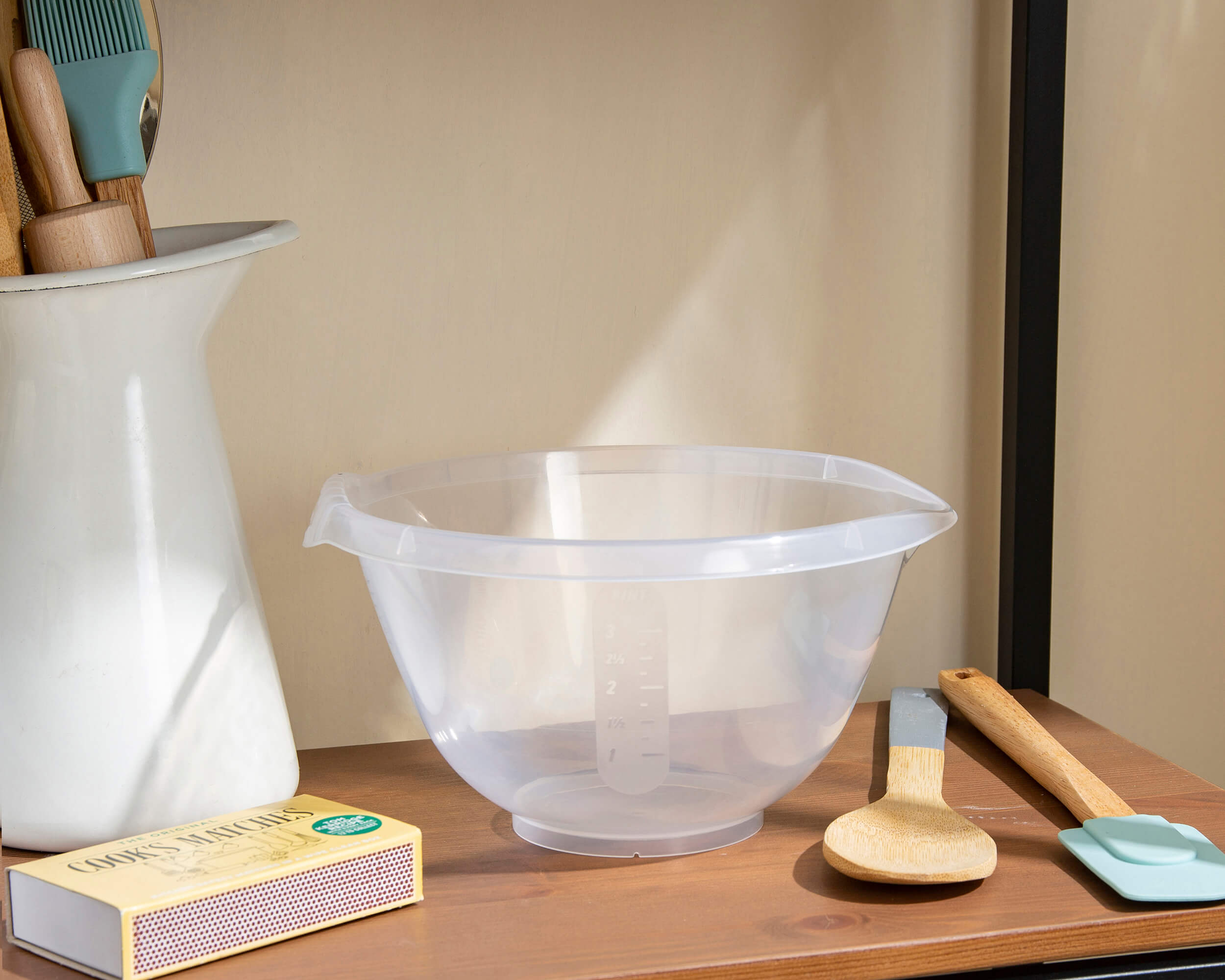 Cuisine 2L Mixing Bowl Clear - 12180 - What More UK