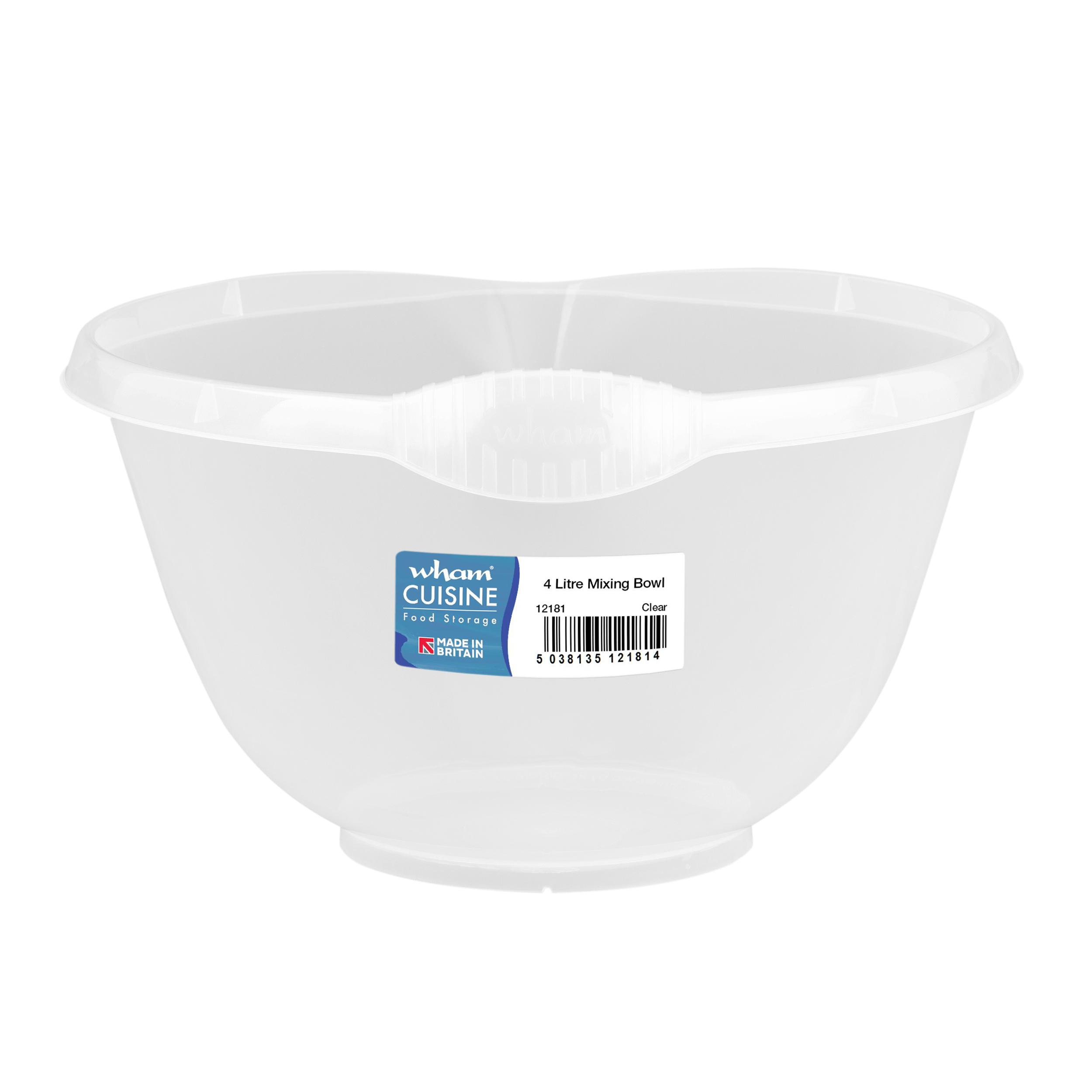 Cuisine 4L Mixing Bowl Clear - 12181 - What More UK