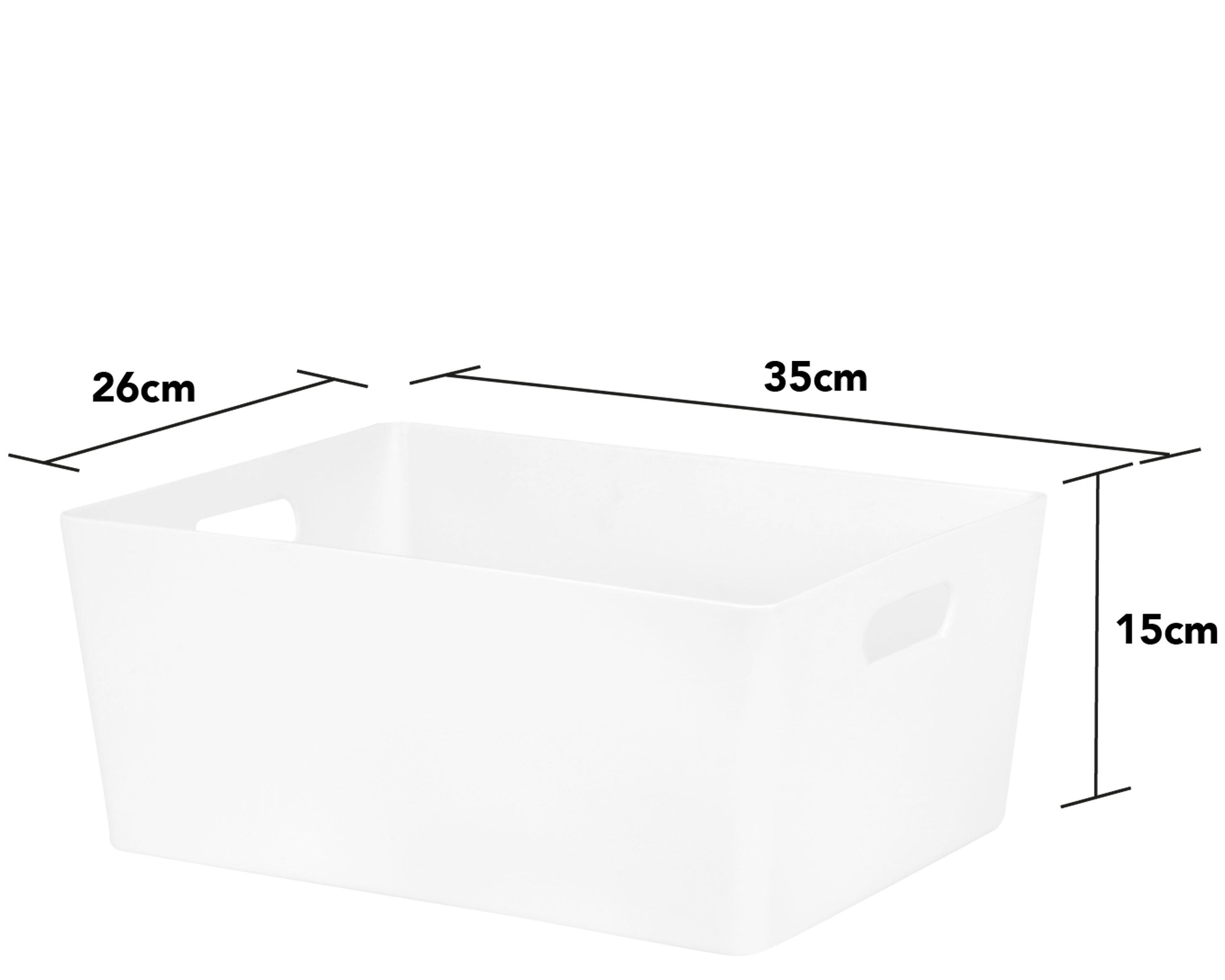 Studio Basket 5.02 Rectangular Ice White - 25600 - What More UK