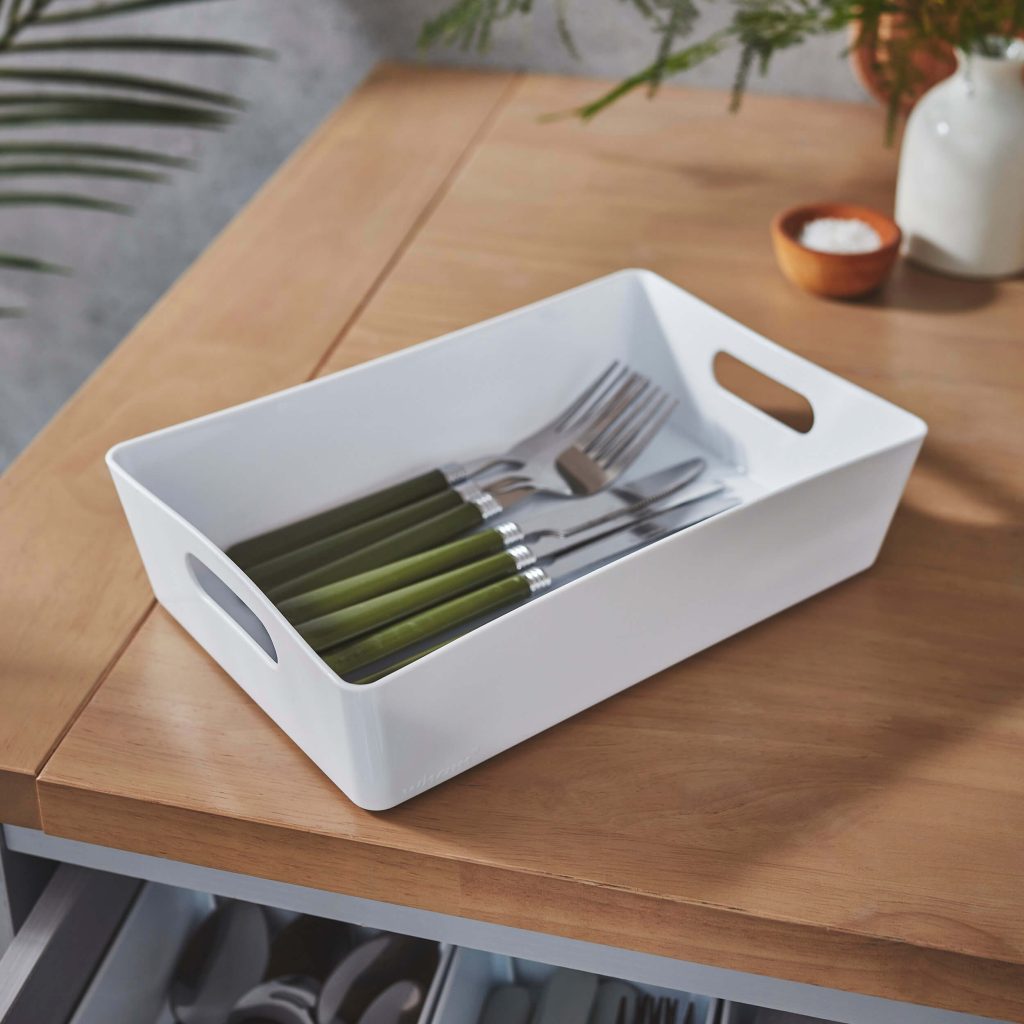 Studio Basket 4.01 Rectangular Ice White - 25625 - What More UK