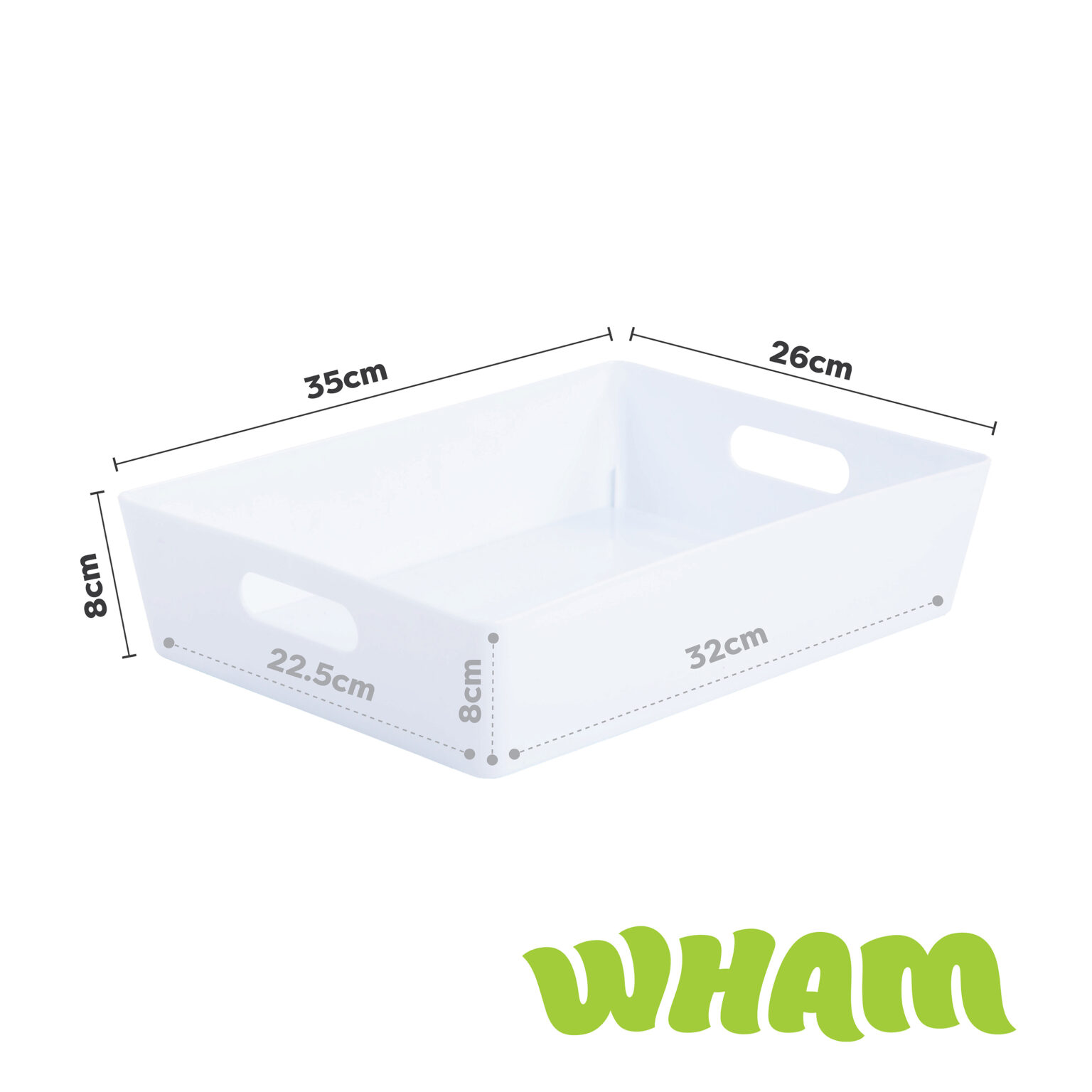 Studio Basket 5.01 Rectangular Ice White - 25650 - What More UK