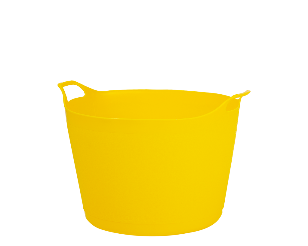 Flexi-Store 40L Graduated Round Tub Yellow - 29506 - What More UK