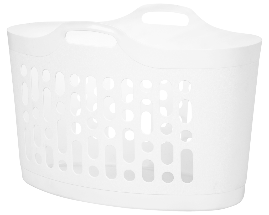 Flexi-Store 50L Laundry Basket White - 29710 - What More UK