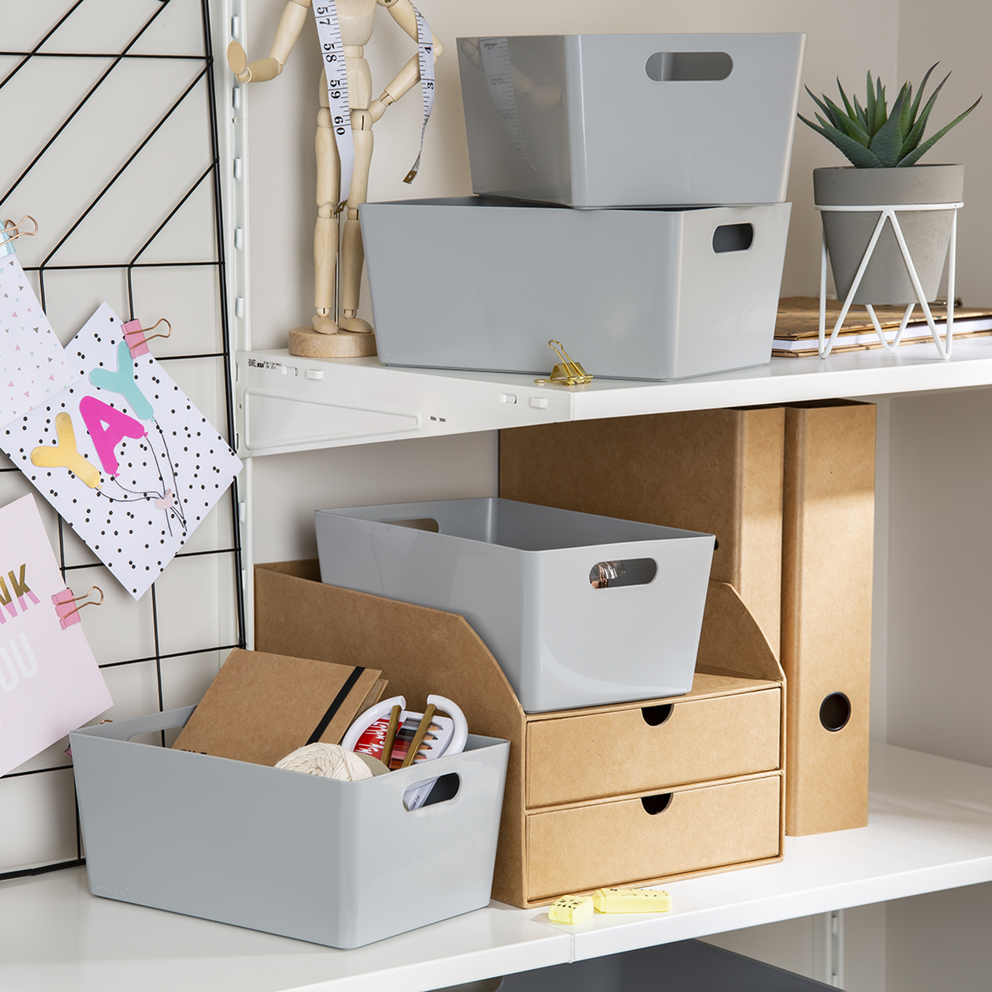 Studio Basket 4.02 Rectangular Cool Grey - 25577 - What More UK