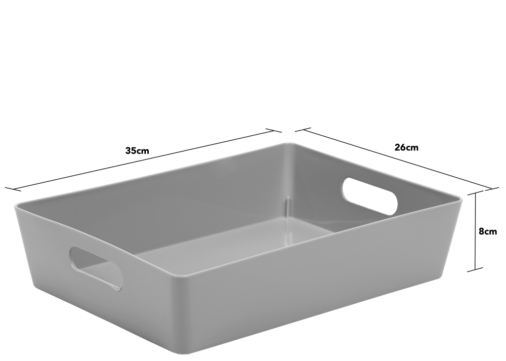 Studio Basket 5.01 Rectangular Cool Grey - 25652 - What More UK