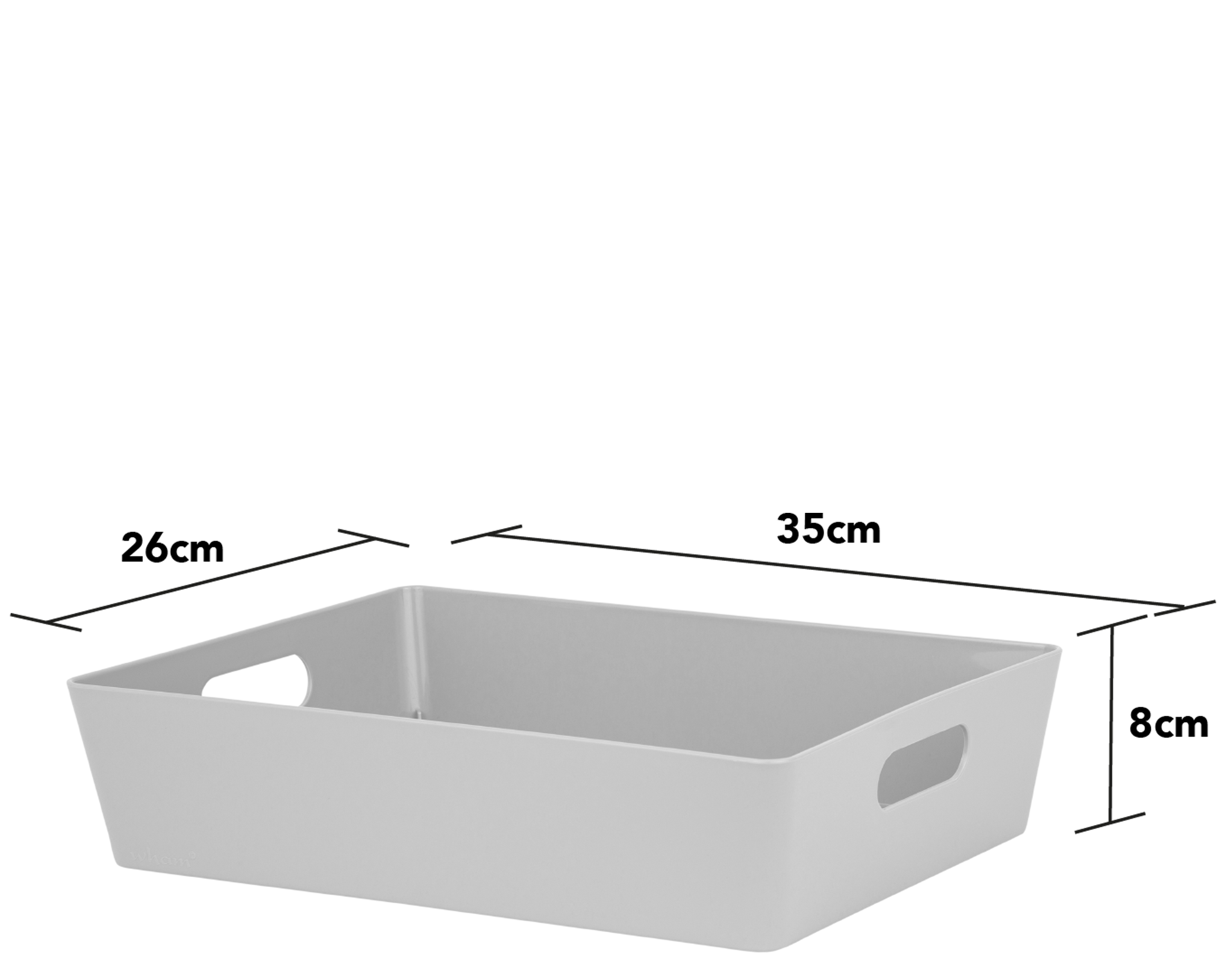 Studio Basket 5.01 Rectangular Cool Grey - 25652 - What More UK