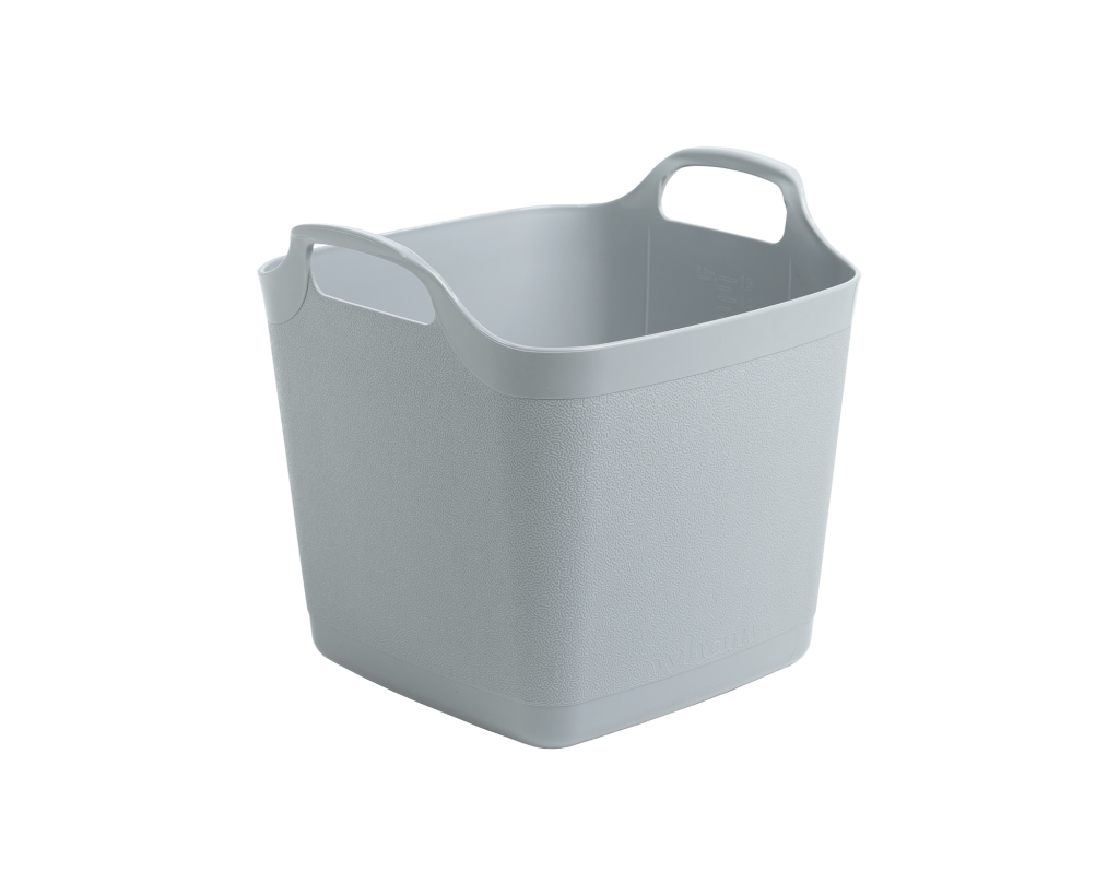 Flexi-Square 15L Graduated Tub Cool Grey – What More UK