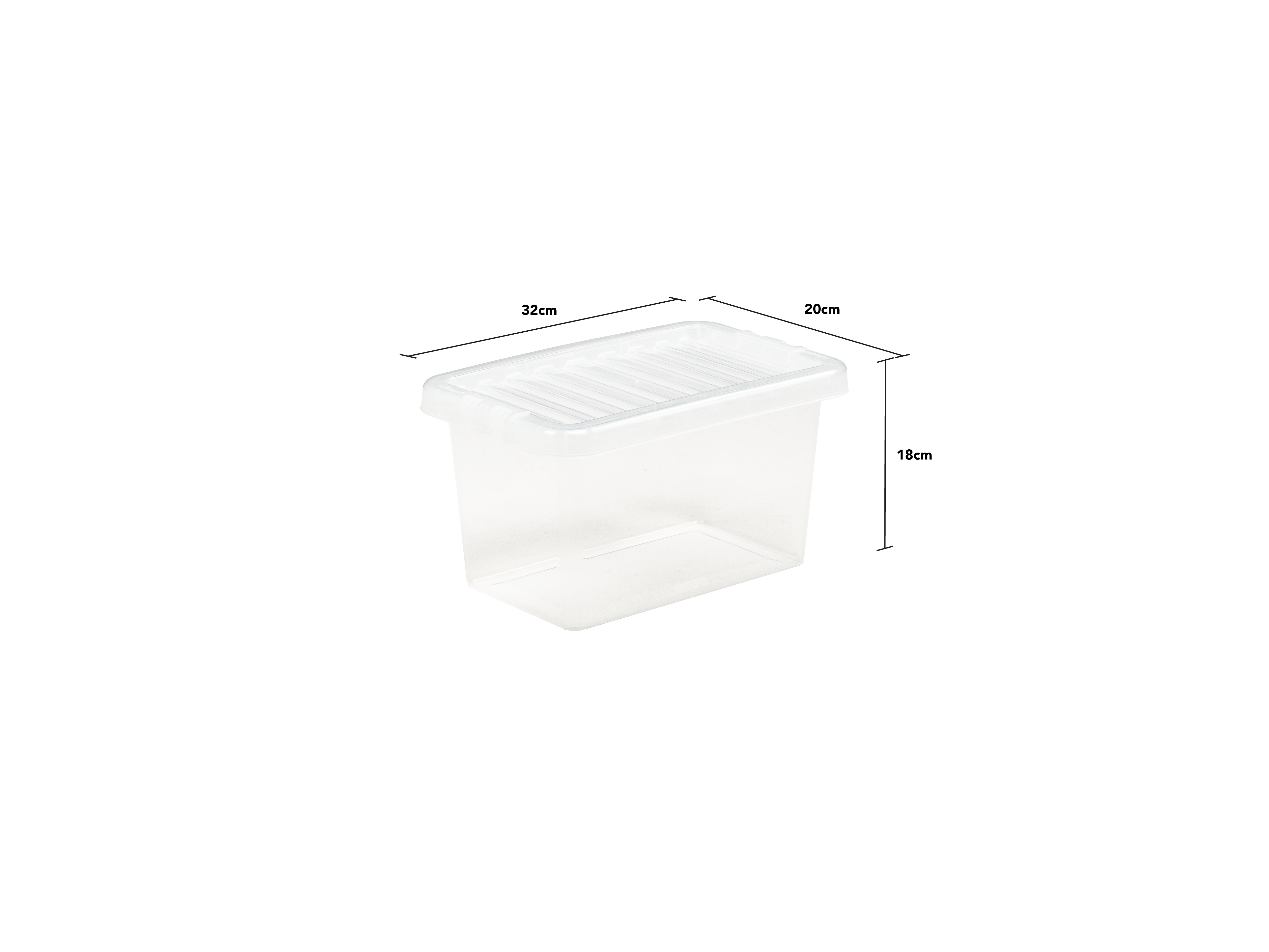 Crystal 7 Litre Box & Lid Clear - 25450 - What More UK