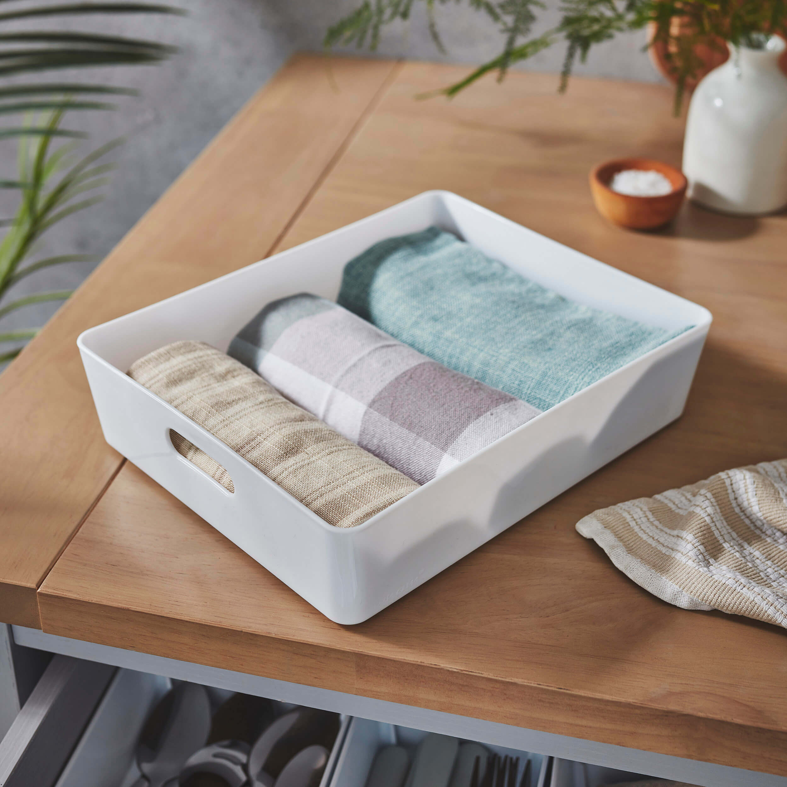 Studio Basket 9.01 Rectangular Ice White - 25875 - What More UK