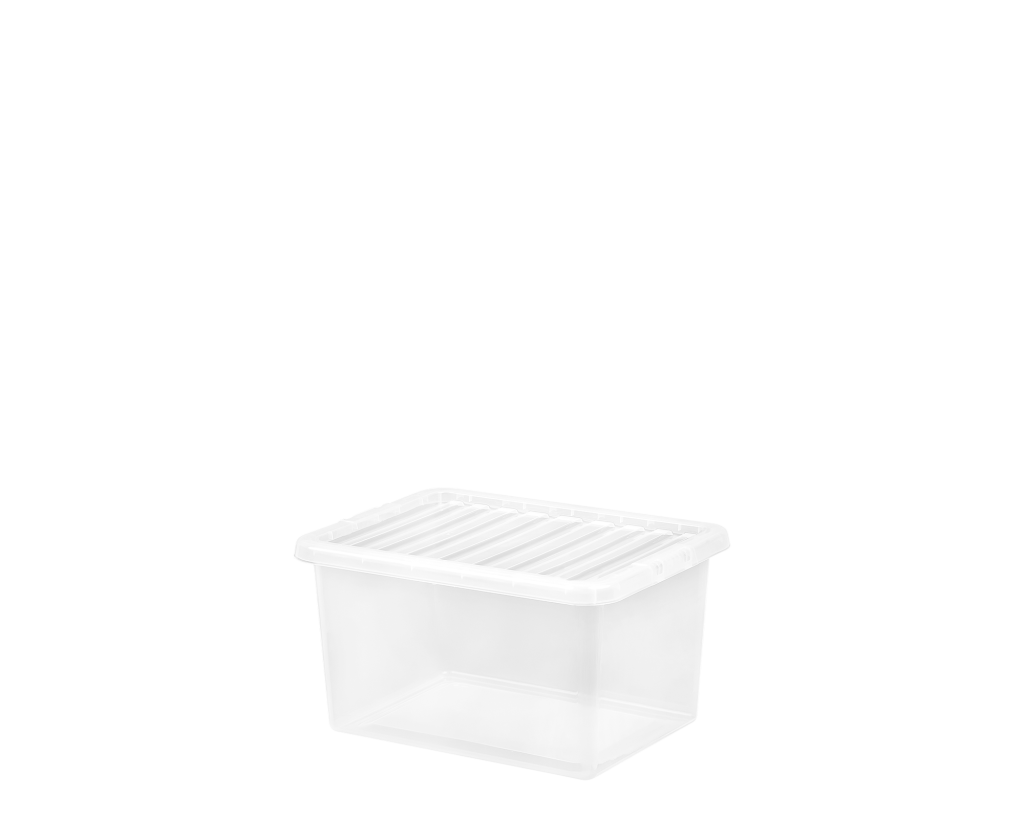Crystal 25L Box & Lid Clear - 25375 - What More UK