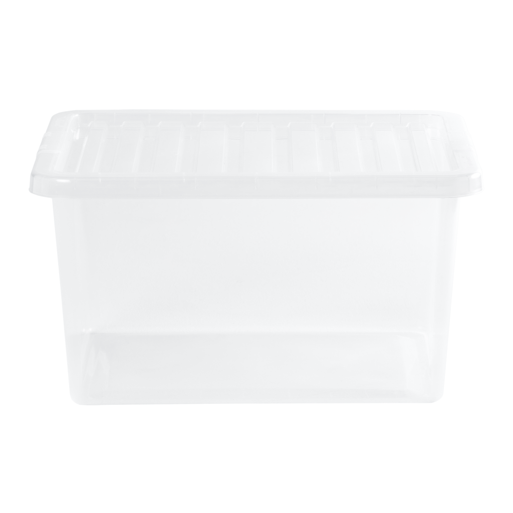 Crystal 37 Litre Box & Lid Clear - 25425 - What More UK
