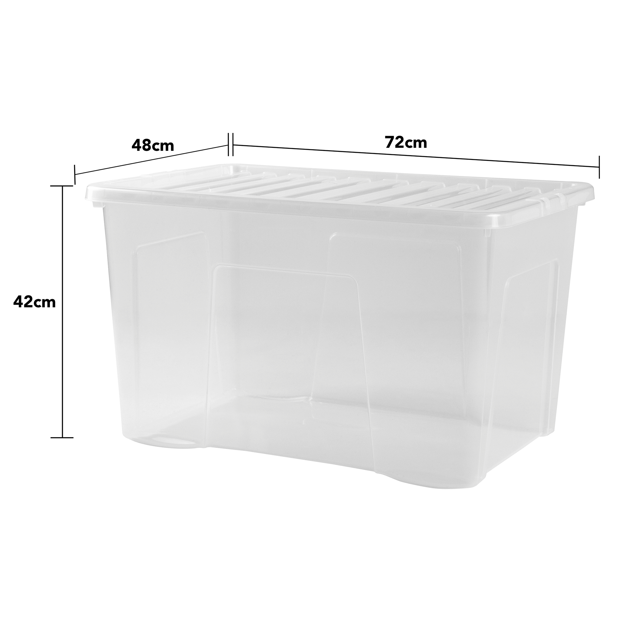 Crystal 102 Litre Box & Lid – What More UK