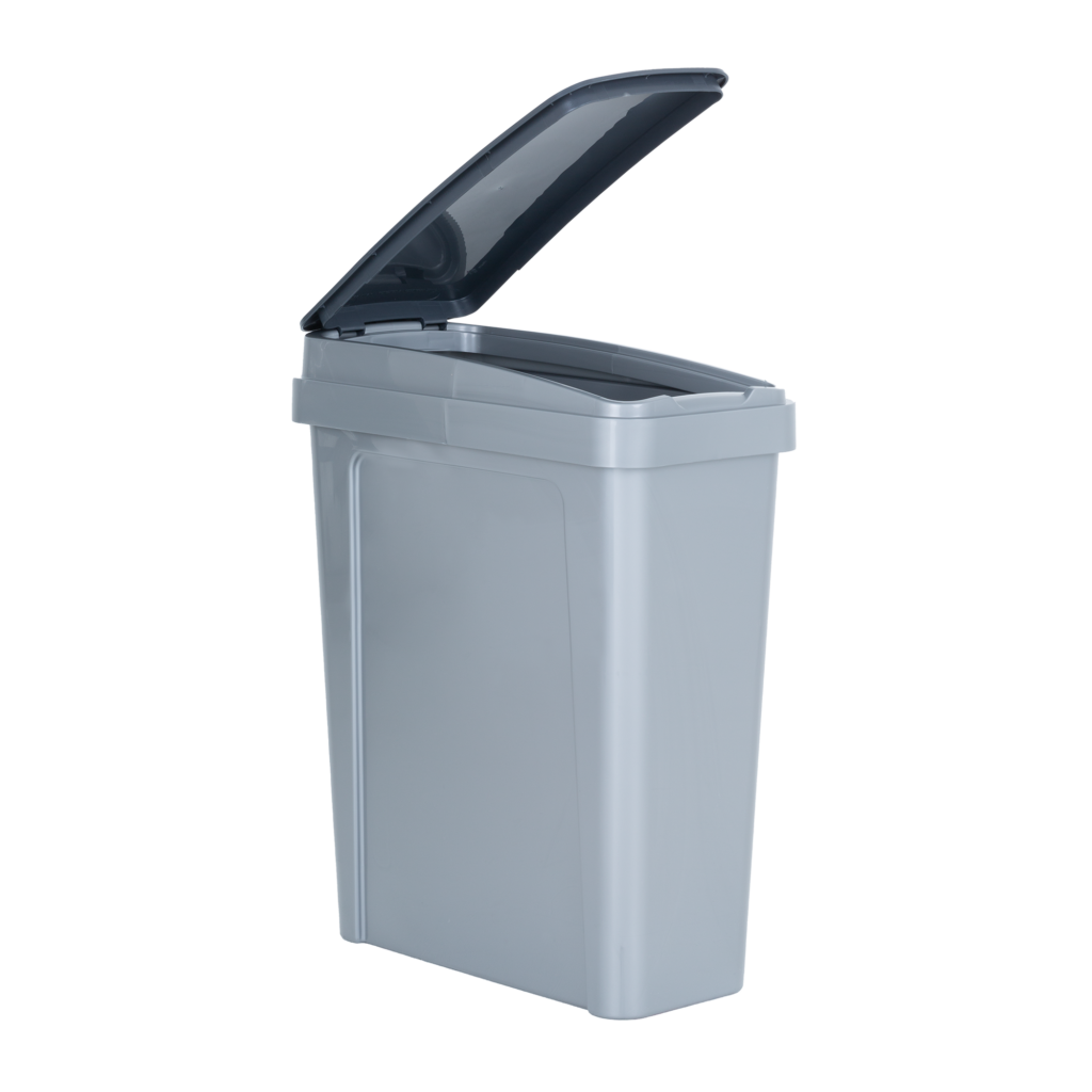 Studio Kitchen Slim Bin & Lid Silver/Midnight – What More UK
