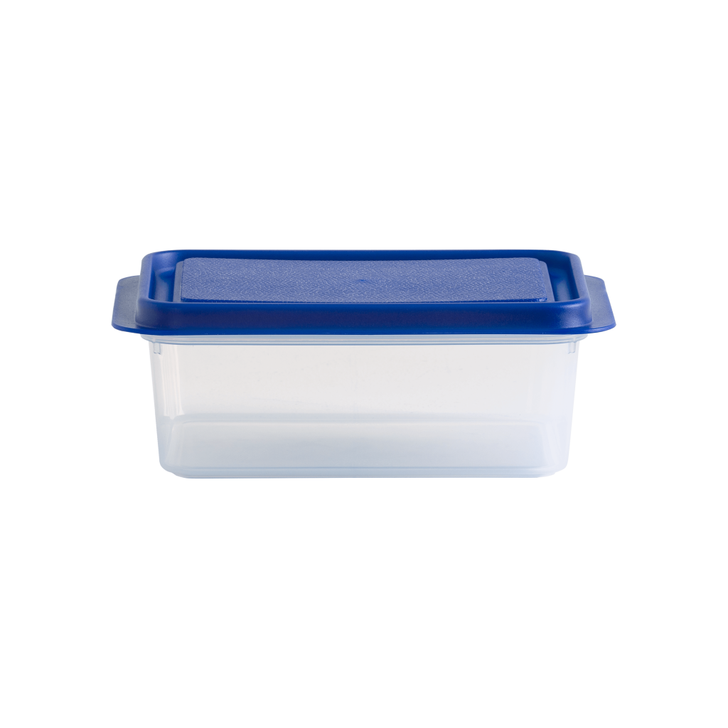 Studio 1L Rect Food Box Clear/Blue - 32502 - What More UK