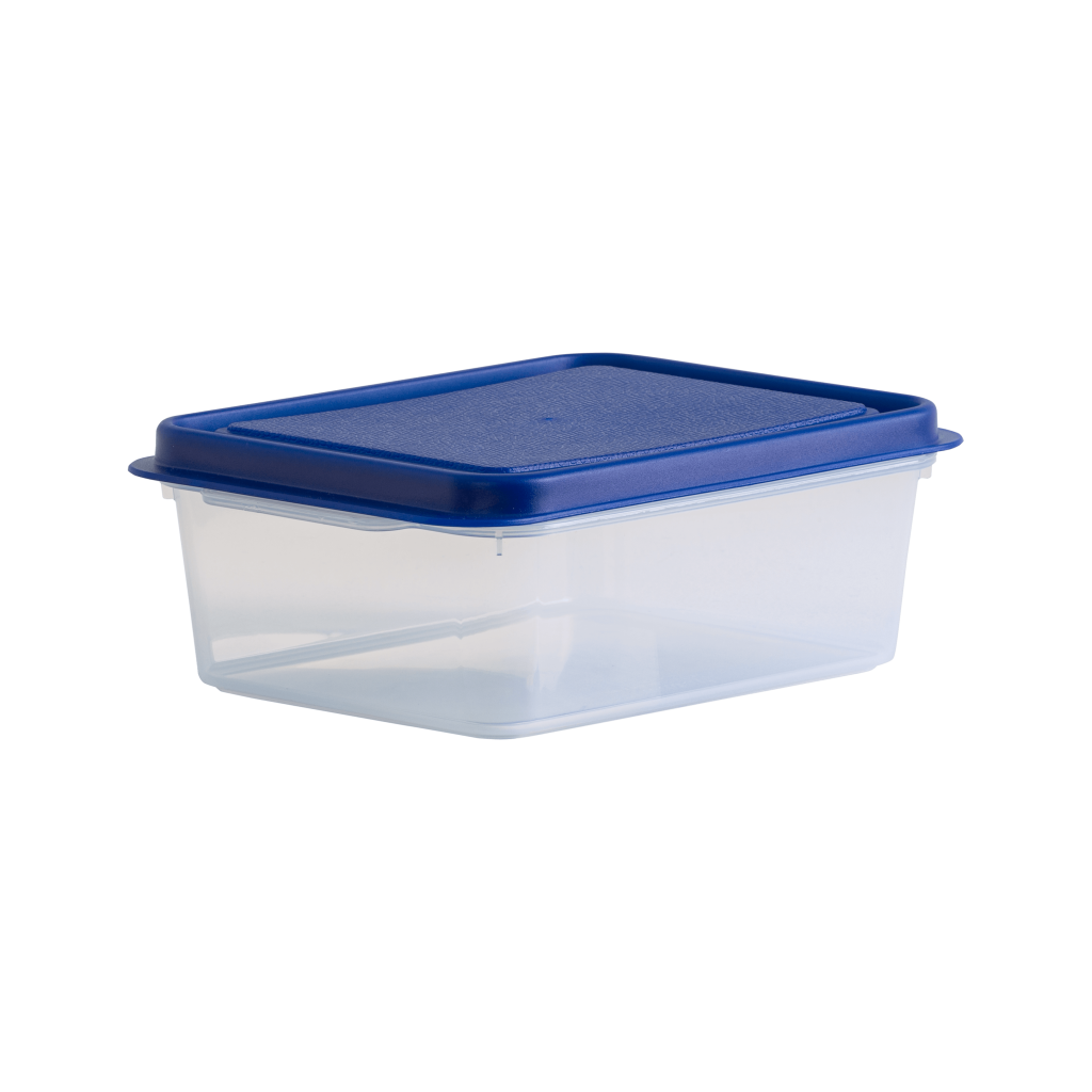 Studio 1L Rect Food Box Clear/Blue - 32502 - What More UK