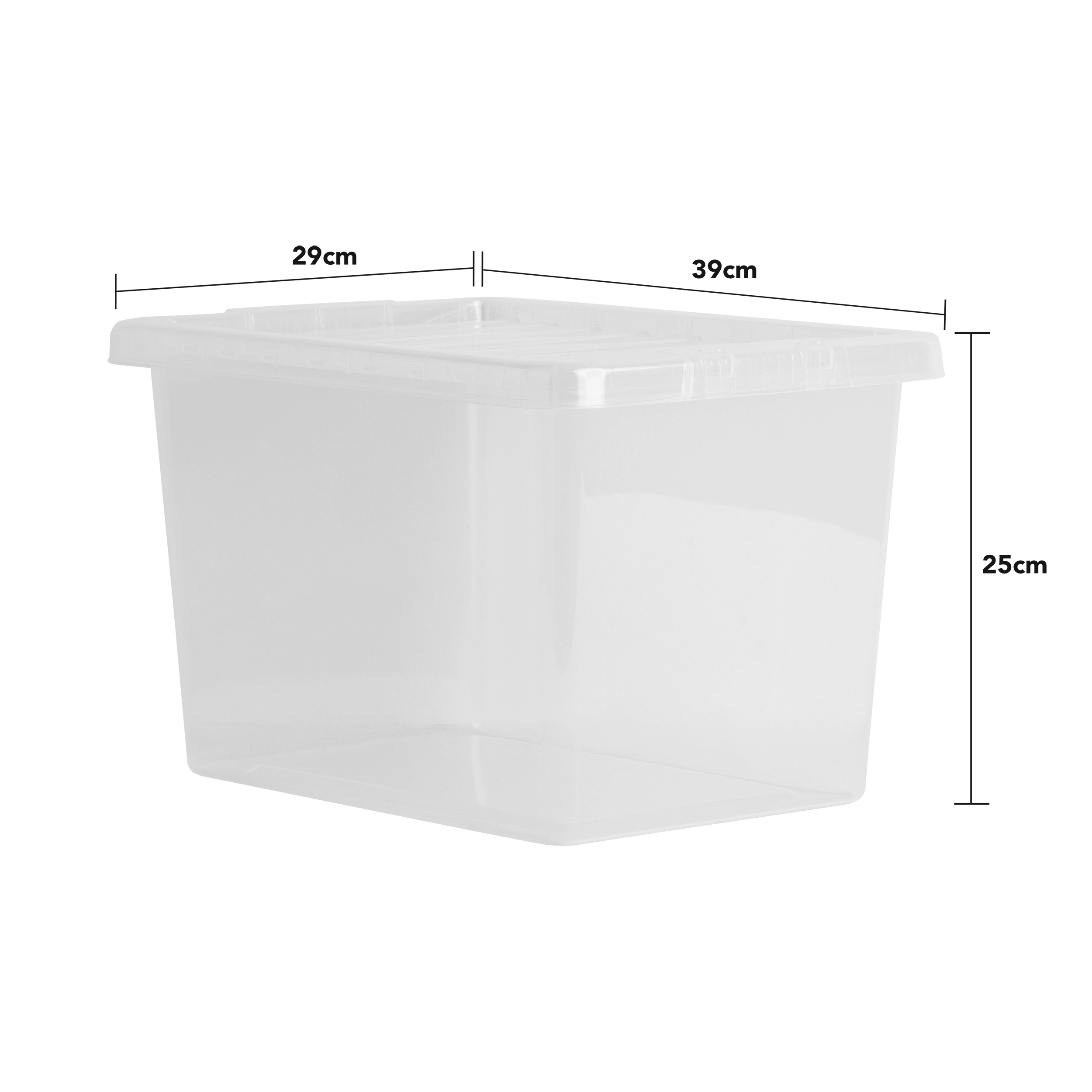 Crystal 20L Box & Lid Clear - 26900 - What More UK
