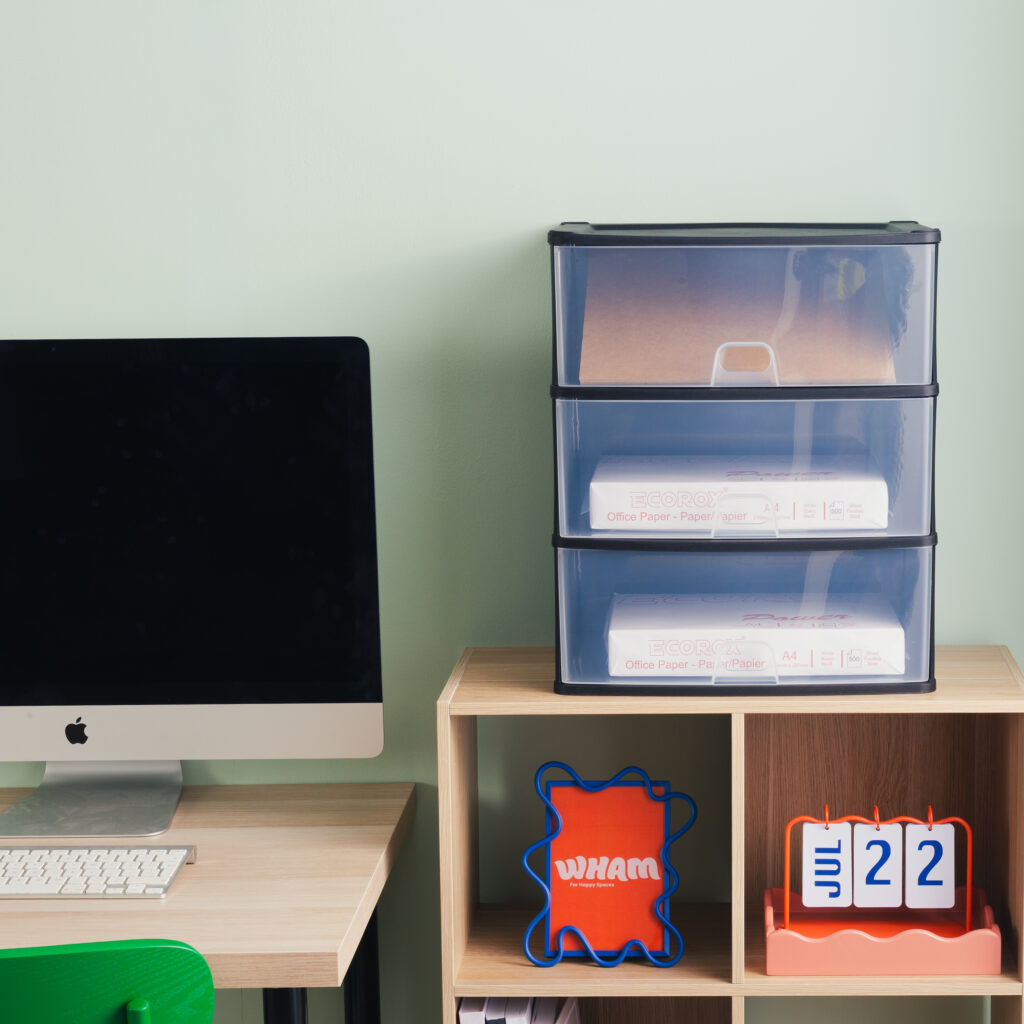 Wham Organise Drawers Large 3D Black/ Clear - 37200 - What More UK