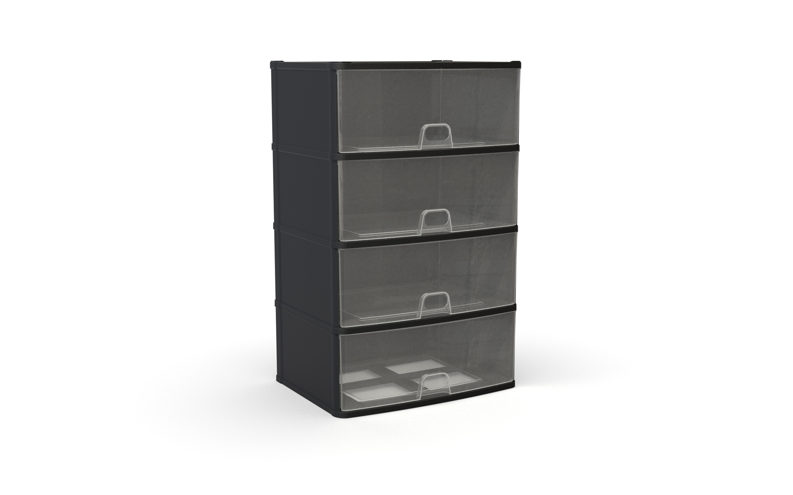 Wham Organise Drawers Large 4D Black/ Clear - 37250 - What More UK