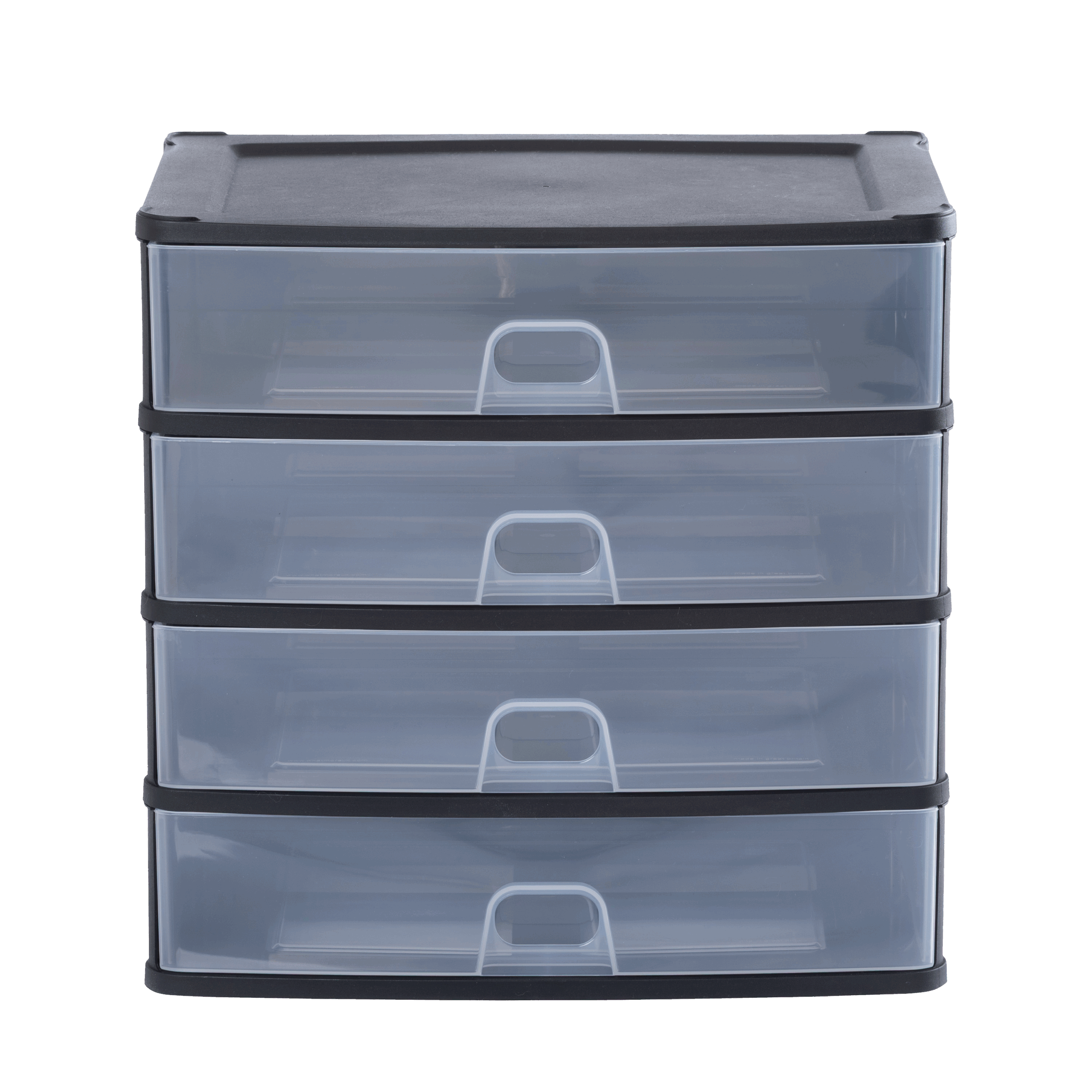 Wham Organise Drawers Large 4S Black/Clear - 37400 - What More UK
