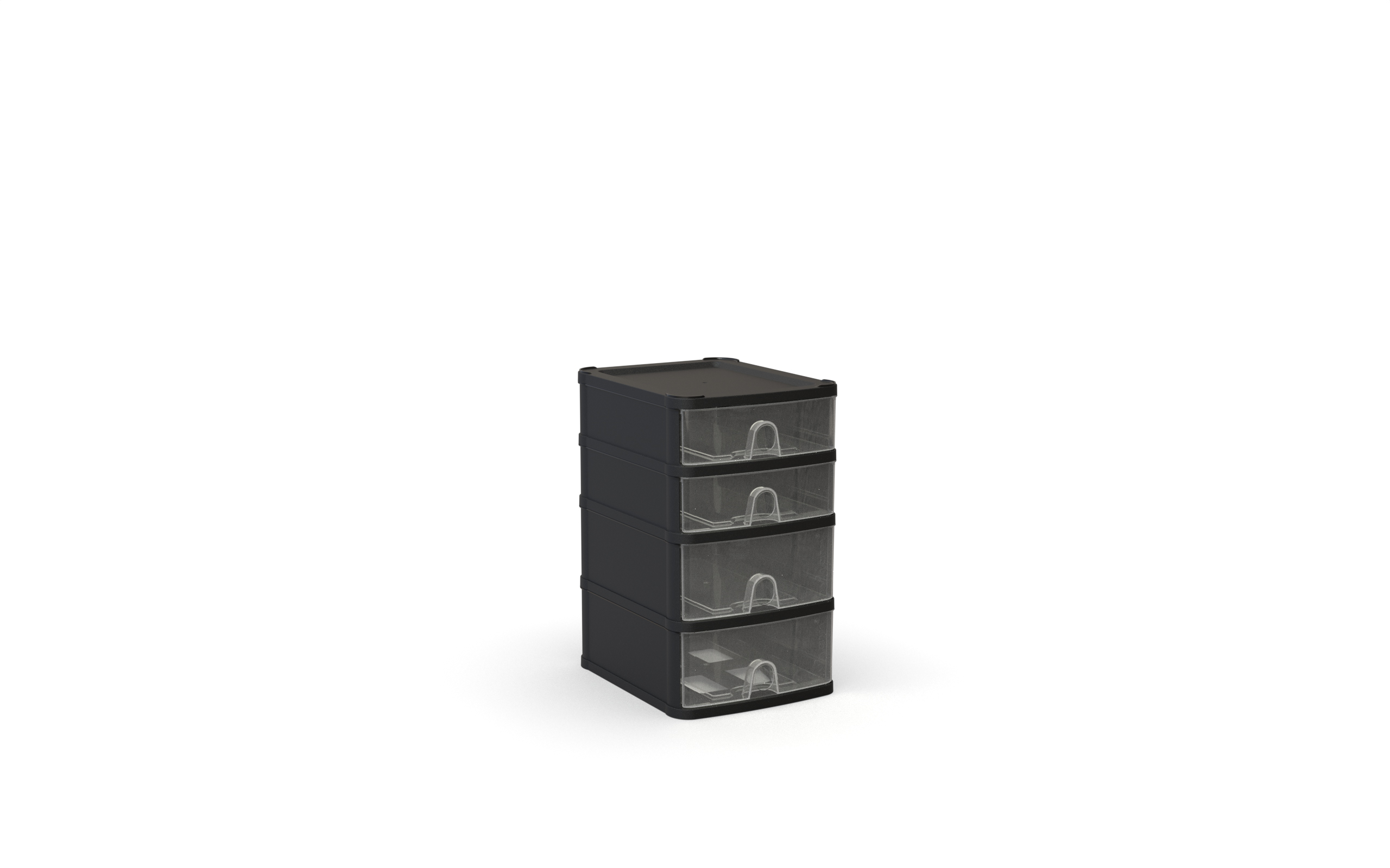 Wham Organise Drawers Small 2D 2S Black /Clear - 38000 - What More UK