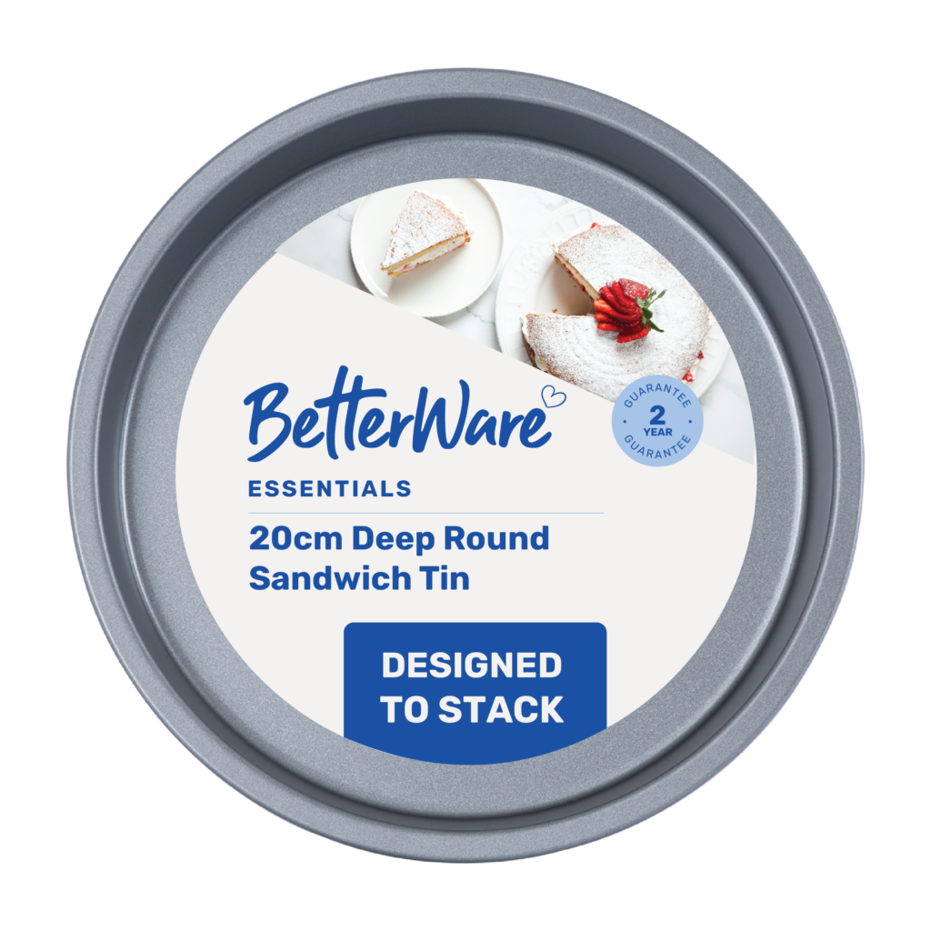 Betterware Essentials 0.29 Round Sandwich Tin 20cm - 67380 - What More UK