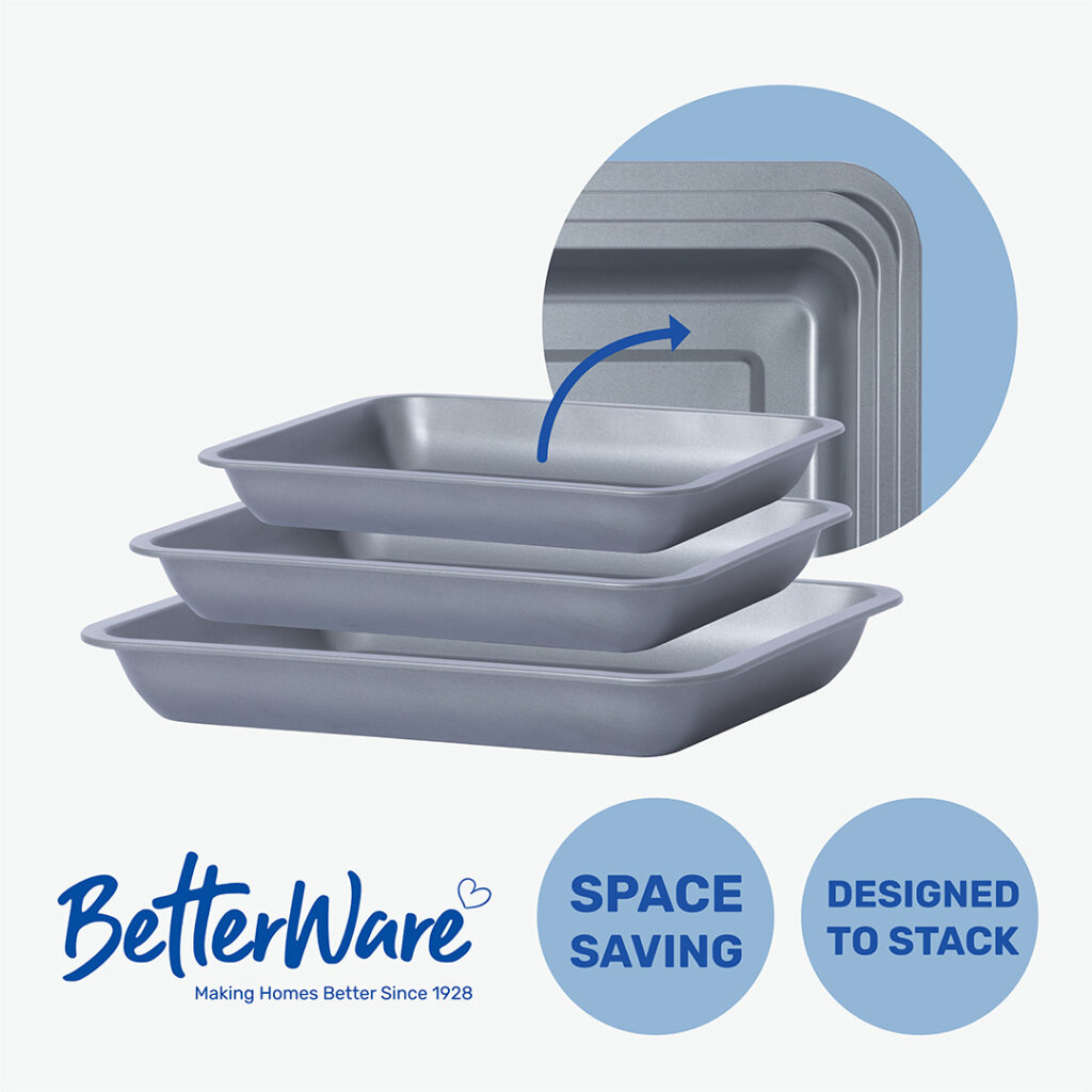 Betterware Essentials 0.29 Roasting Tin Set 35, 31 & 28cm - 68140 ...