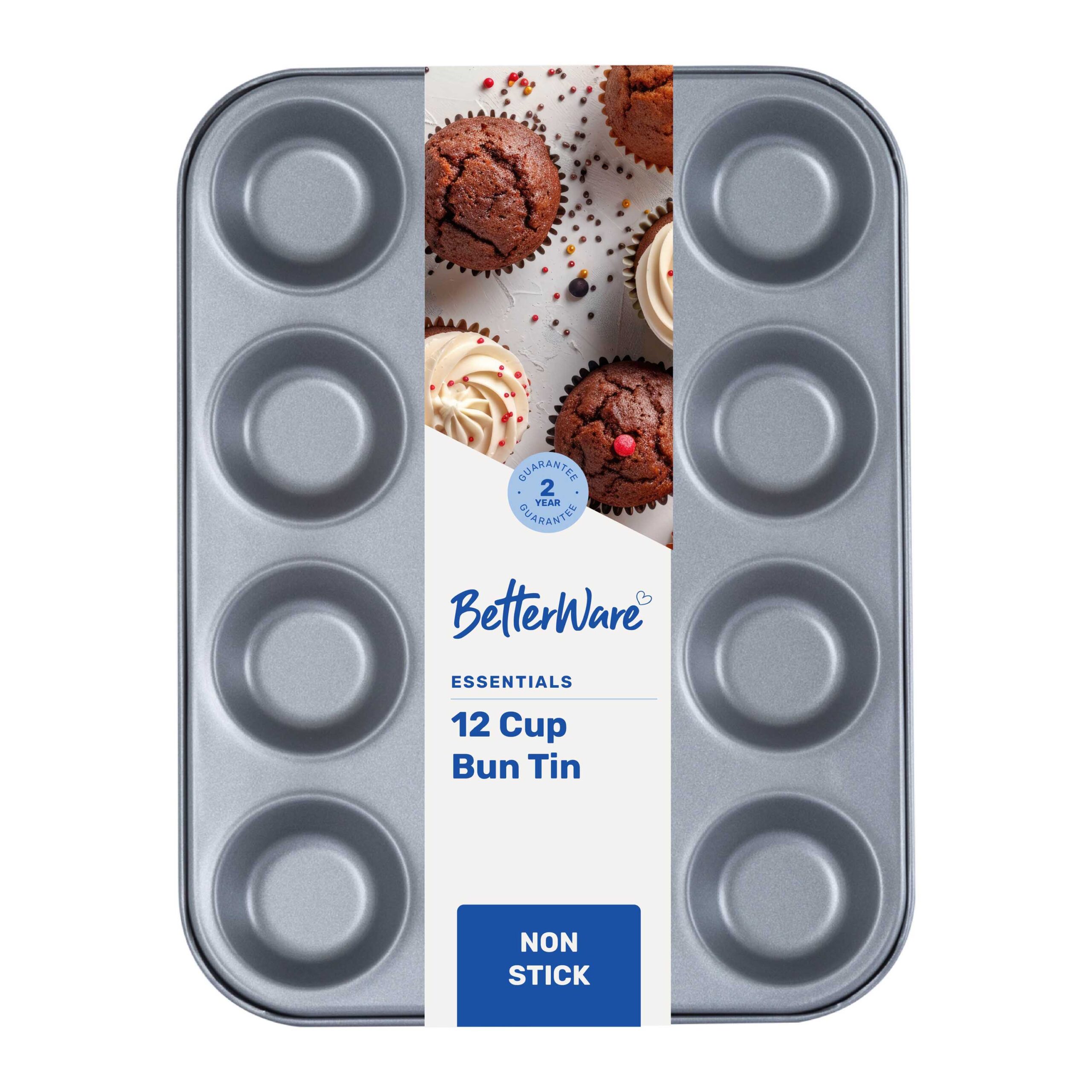 Betterware Essentials 0.29 12 Hole Bun Sheet - 67560 - What More UK